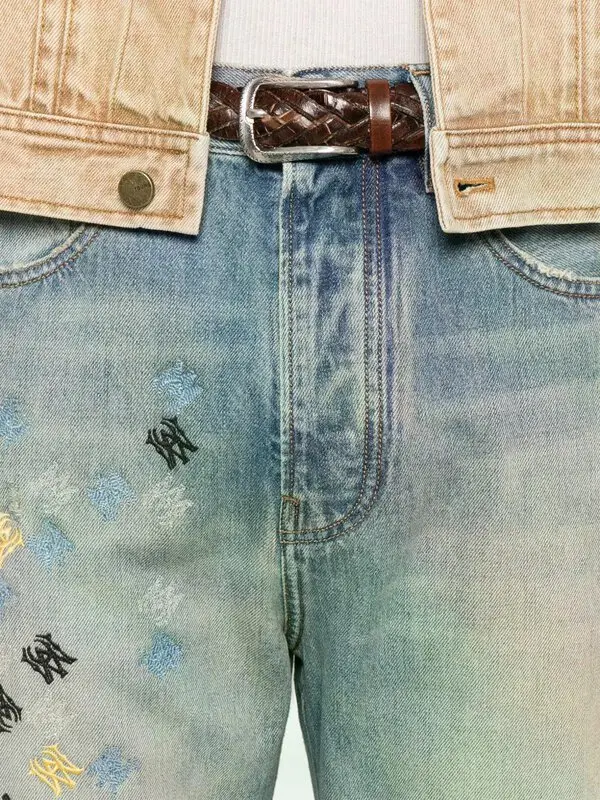 Amiri Ma Quad Embroidered Jeans