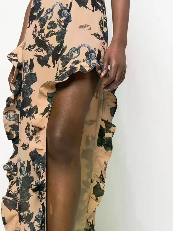 Rokh Ruffle-detail Long Dress