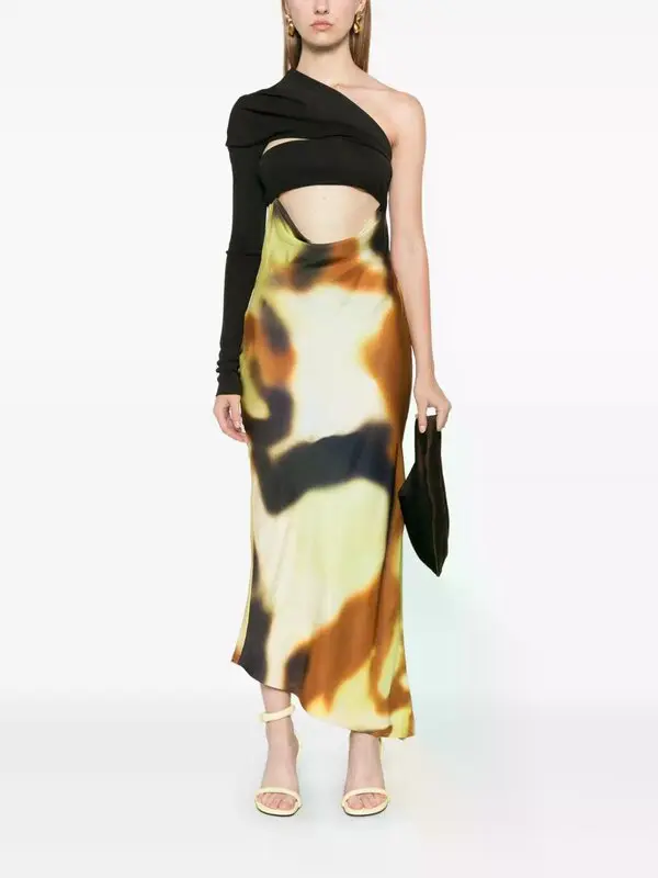 Nanushka Draped-detail Open-back Midi Dress