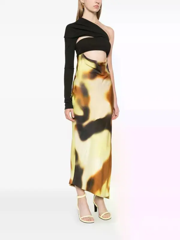 Nanushka Draped-detail Open-back Midi Dress