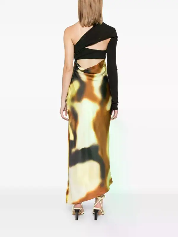 Nanushka Draped-detail Open-back Midi Dress