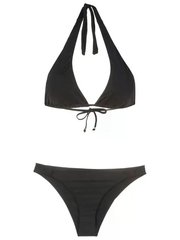 AMIR SLAMA Halterneck Triangle Bikini - Black