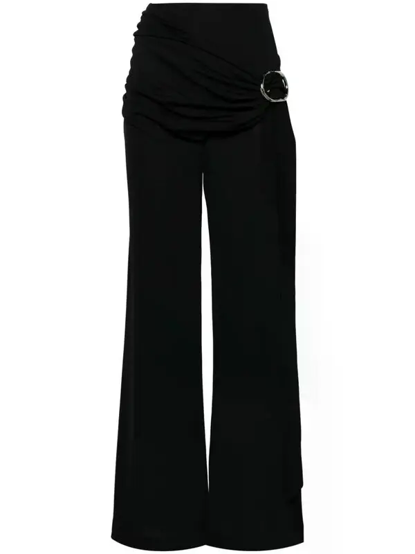 Rabanne Wraparound-design Palazzo Pants