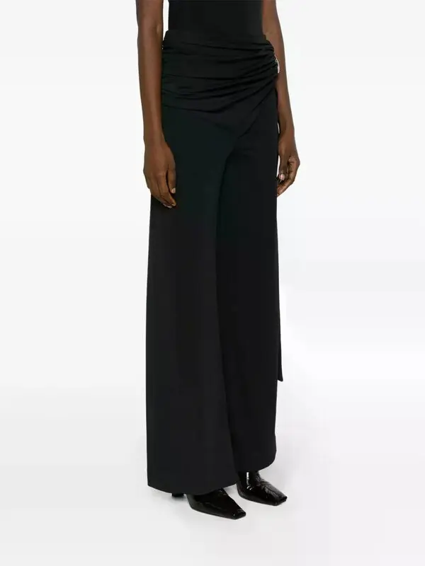 Rabanne Wraparound-design Palazzo Pants