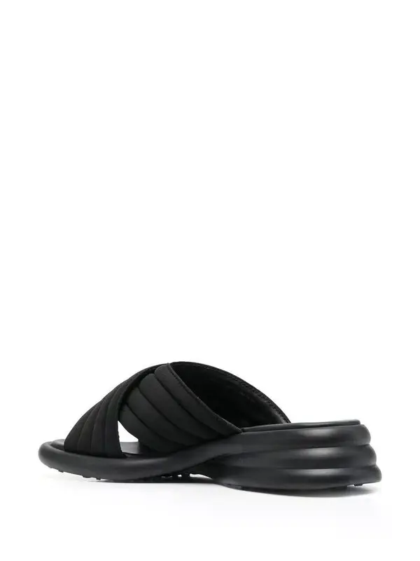 Camper Spiro Cross-strap Sandals - Black