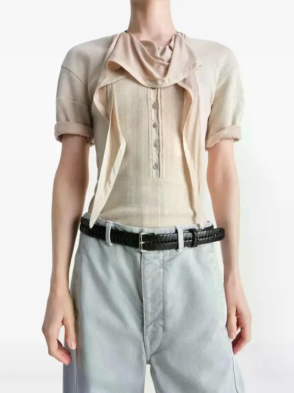 LEMAIRE Braided Leather Belt