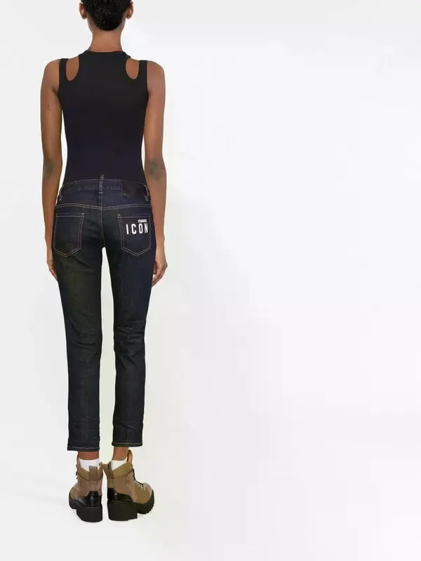Dsquared2 Cropped Slim-fit Jeans