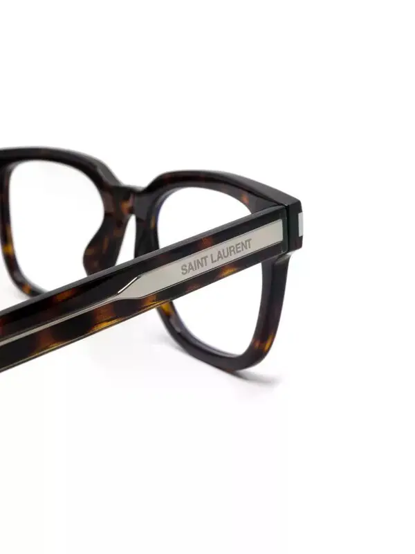 Saint Laurent Wayfarer-frame Glasses - Brown