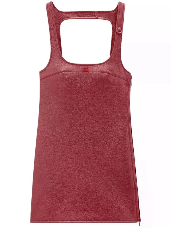 COURREGES Reedition Vinyl Mini Dress - Red