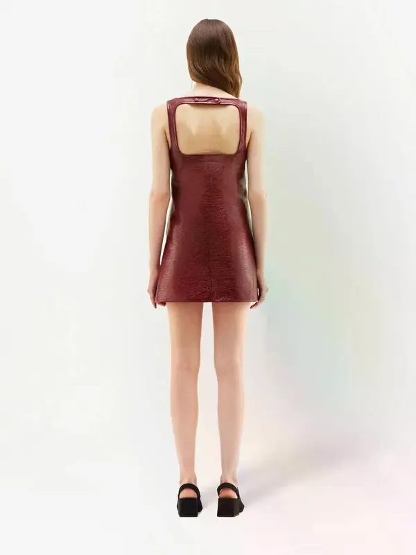 COURREGES Reedition Vinyl Mini Dress - Red
