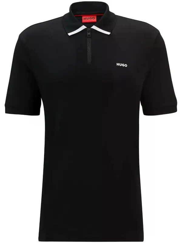 Hugo Logo-print Cotton Polo Shirt