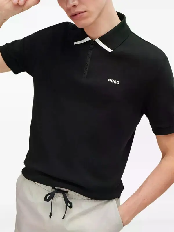 Hugo Logo-print Cotton Polo Shirt