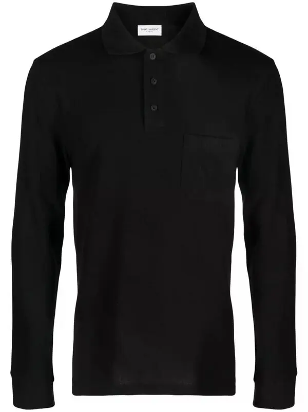 Saint Laurent Logo-embroidered Polo Shirt