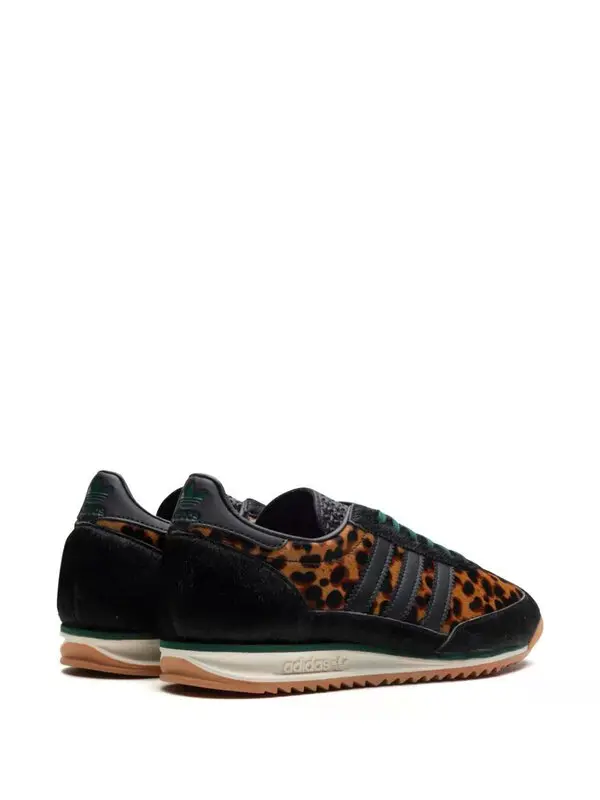 Adidas Sl 72 Leopard Print Sneakers - Black