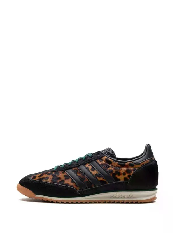 Adidas Sl 72 Leopard Print Sneakers - Black