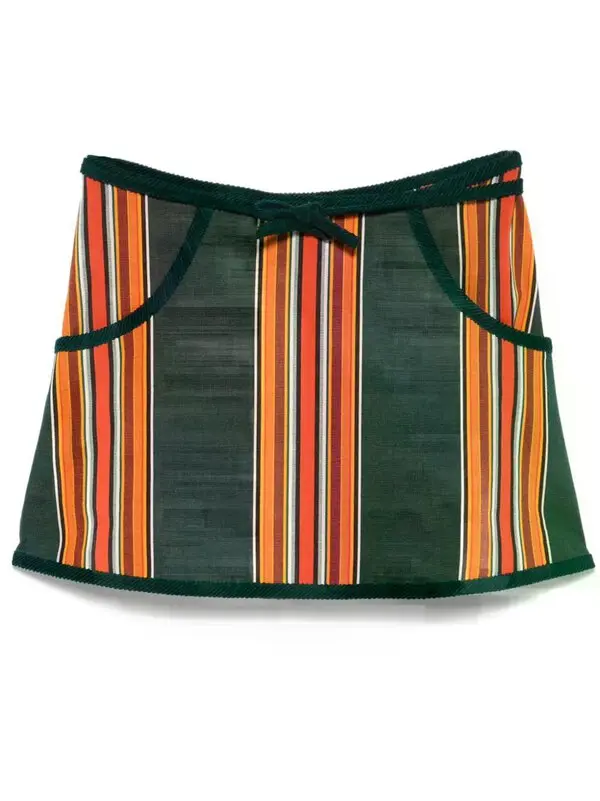 BODE Parakeet Mini Skirt - Green