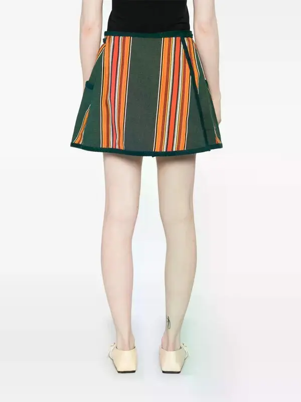 BODE Parakeet Mini Skirt - Green