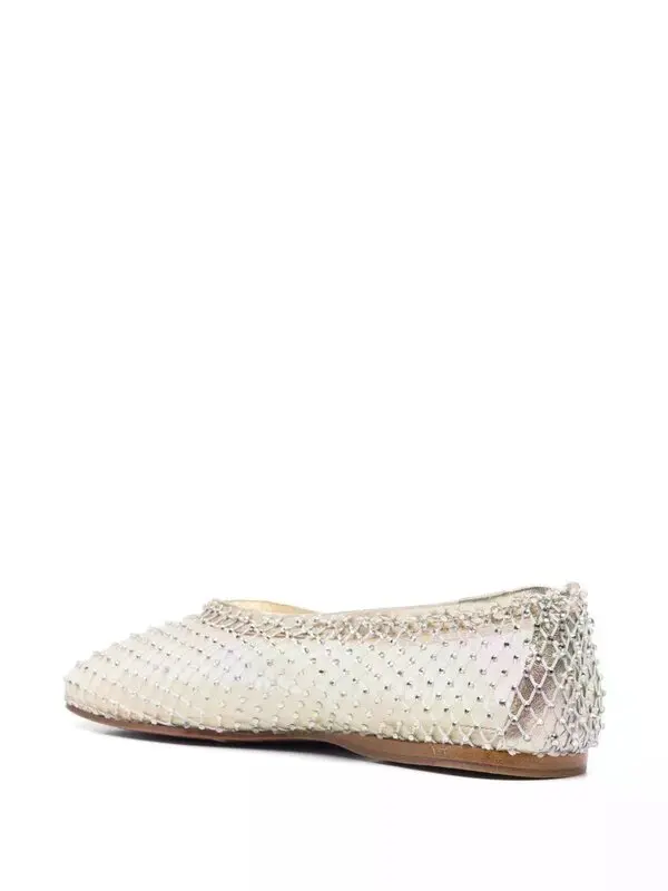 FORTE_FORTE Crystal-embellished Ballet Flats