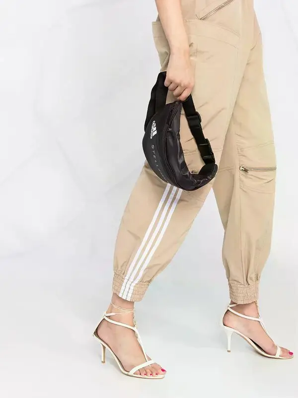 Stella McCartney Logo Stripe Zip Front Track Pants