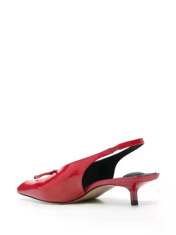 Jacquemus 35mm Cubisto Slingbacks - Red