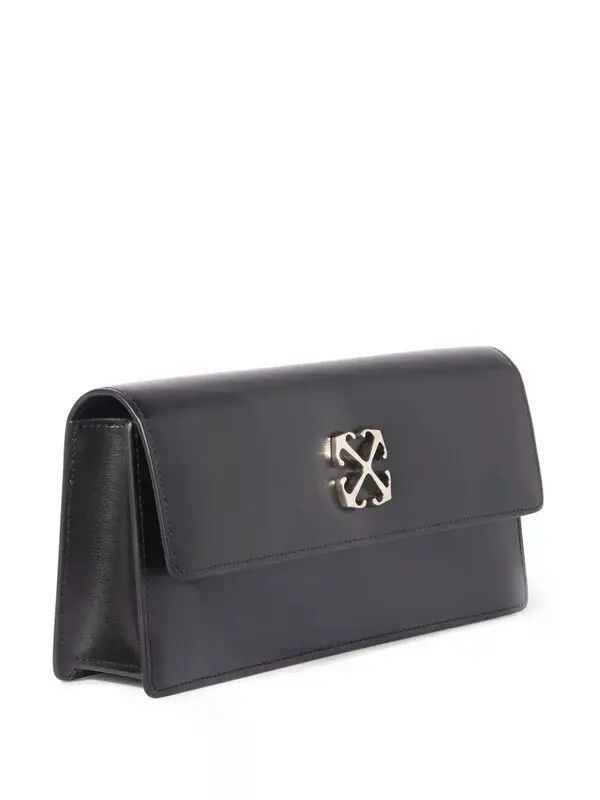 Off-White Jitney 1.0 Leather Shoulder Bag - Black
