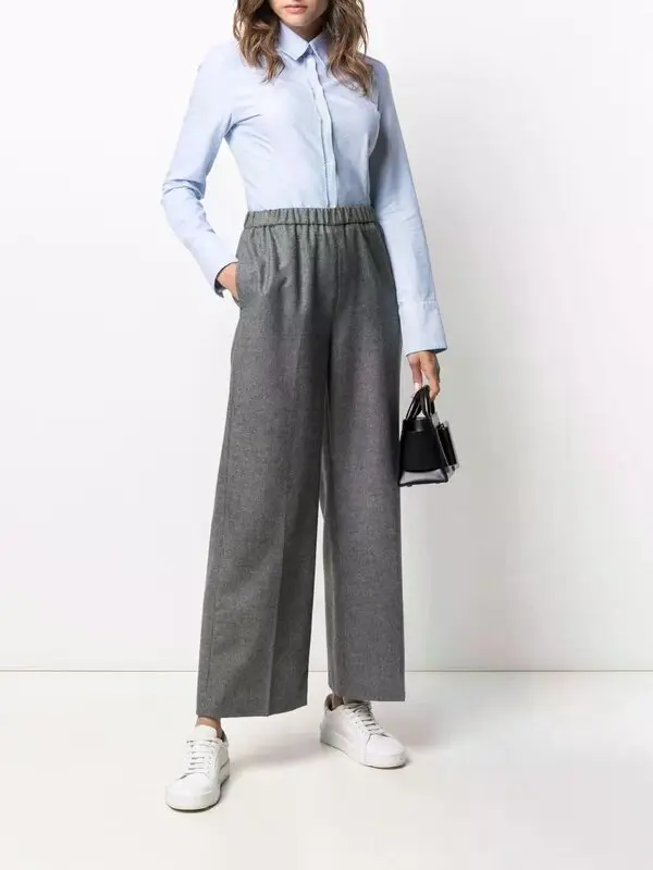 Aspesi Wide-leg Cropped Trousers