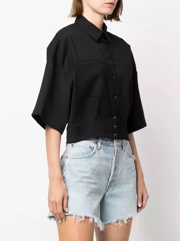 AMBUSH Cropped Cotton Shirt
