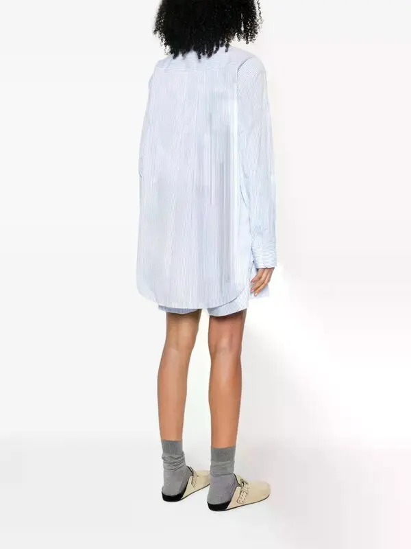 Wardrobe.NYC Striped Cotton Shirtdress