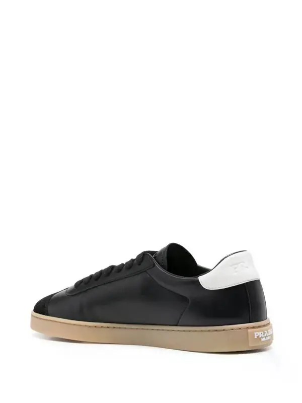Prada Leather Sneakers - Black