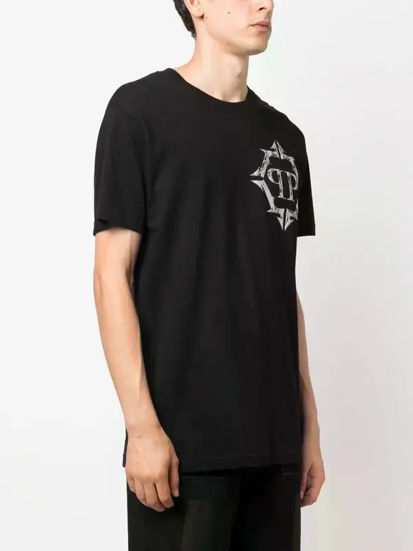 Philipp Plein Ss Chrome Round-neck T-shirt - Black