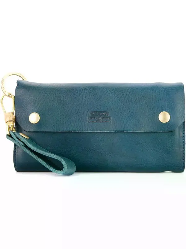 AS2OV Oiled Shrink Long Wallet - Blue