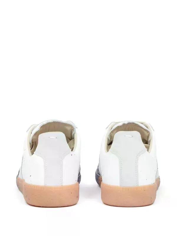 MAISON MARGIELA Replica Paint Leather Sneakers - White