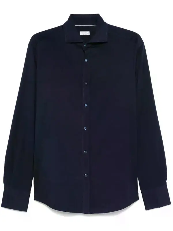 Brunello Cucinelli Cotton Shirt - Blue