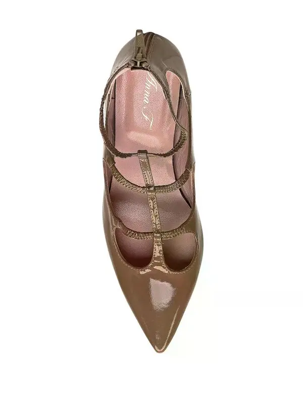 ANNA F. 40mm Patent-leather Pumps