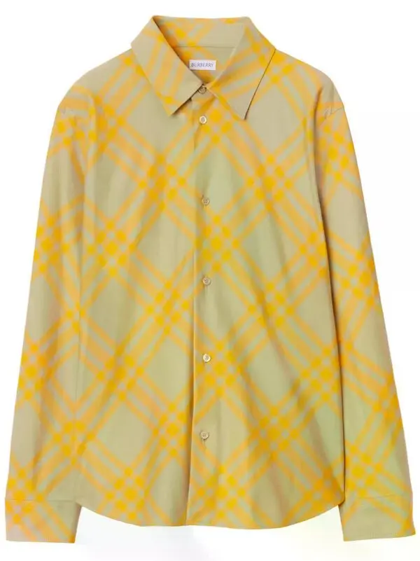 Burberry Checked Flannel Shirt - Neutrals