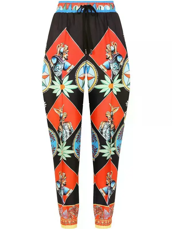 Dolce & Gabbana Carretto-print Track Pants