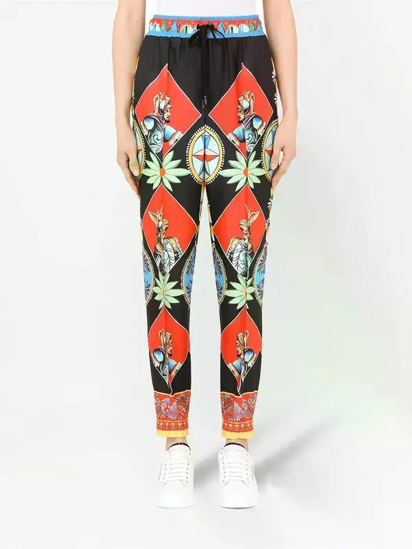 Dolce & Gabbana Carretto-print Track Pants