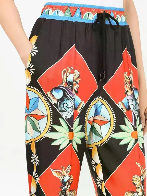 Dolce & Gabbana Carretto-print Track Pants