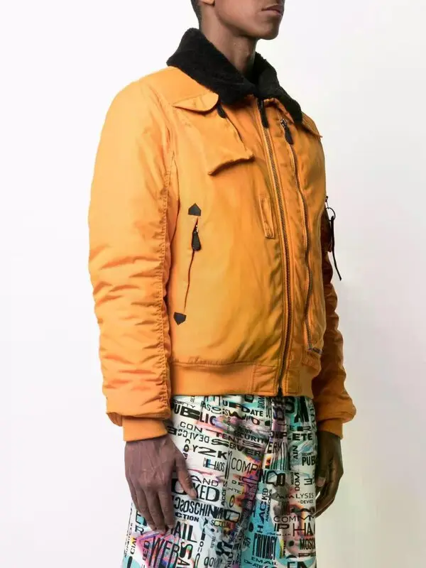 Moschino Logo-keyring Bomber Jacket