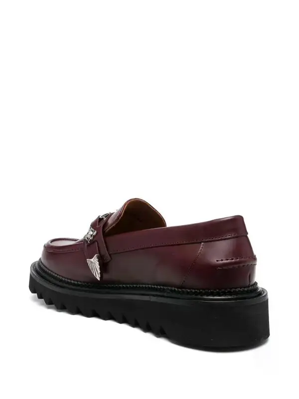 TOGA VIRILIS Chunky Leather Loafers With Silver-tone Detailing