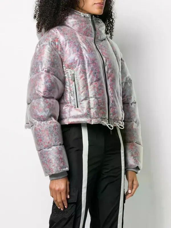 Alexander McQueen Cropped Transparent Padded Jacket