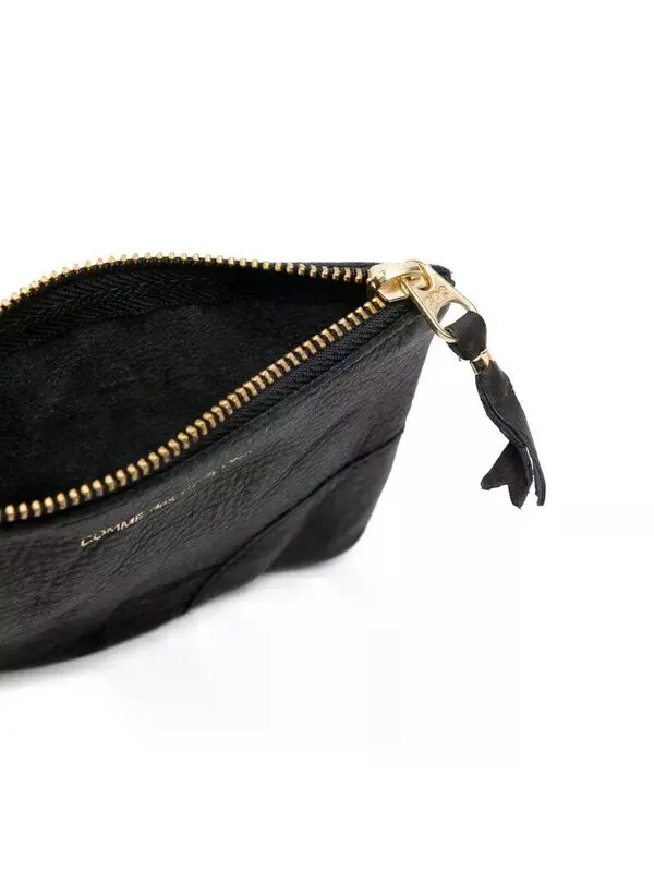 Comme Des Garçons Logo-debossed Leather Wallet - Black