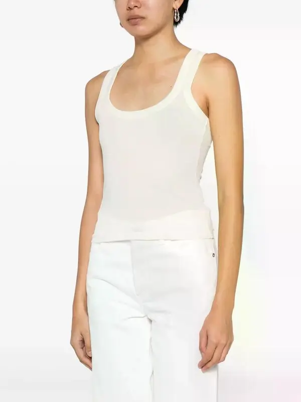 Jacquemus The Gros Grain Cotton Tank Top - Neutrals