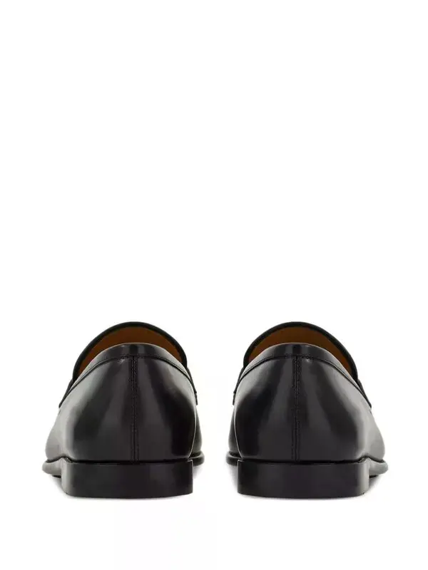 FERRAGAMO Gancini Horsebit Leather Loafers - Brown