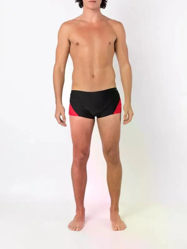 AMIR SLAMA Two-tone Swim Trunks - Red