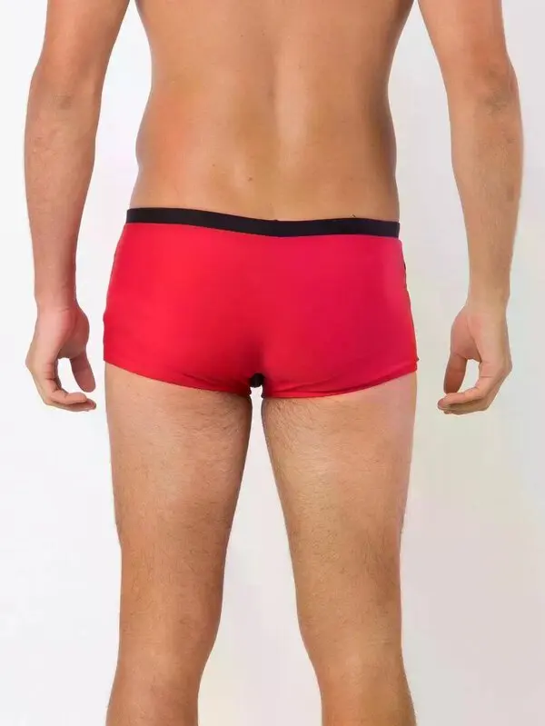 AMIR SLAMA Two-tone Swim Trunks - Red