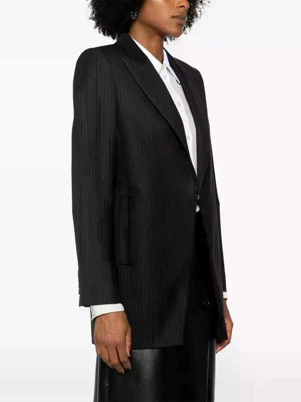 Alexander McQueen Pinstripe Pattern Blazer