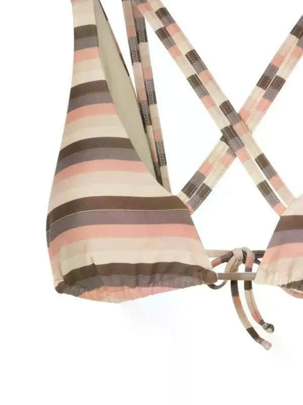 AMIR SLAMA Striped Strappy Bikini