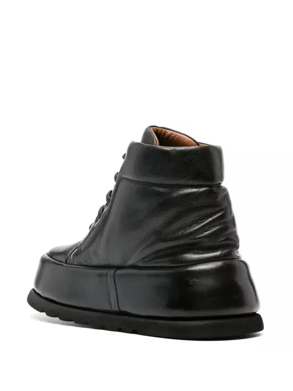 Marsèll Leather Platform Combat Boots