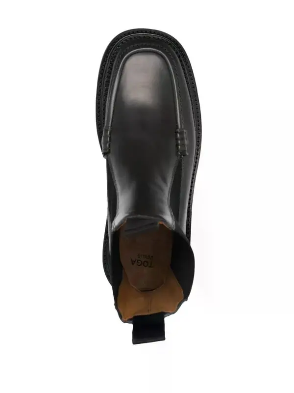 TOGA VIRILIS Side Gore Ankle Leather Boots